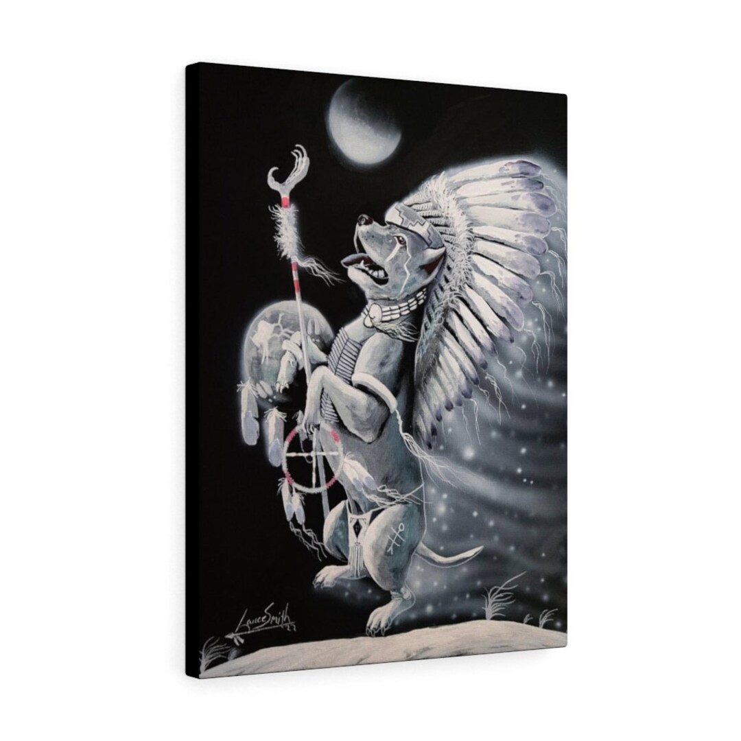 Spirit Bull Canvas Gallery Wraps - Etsy