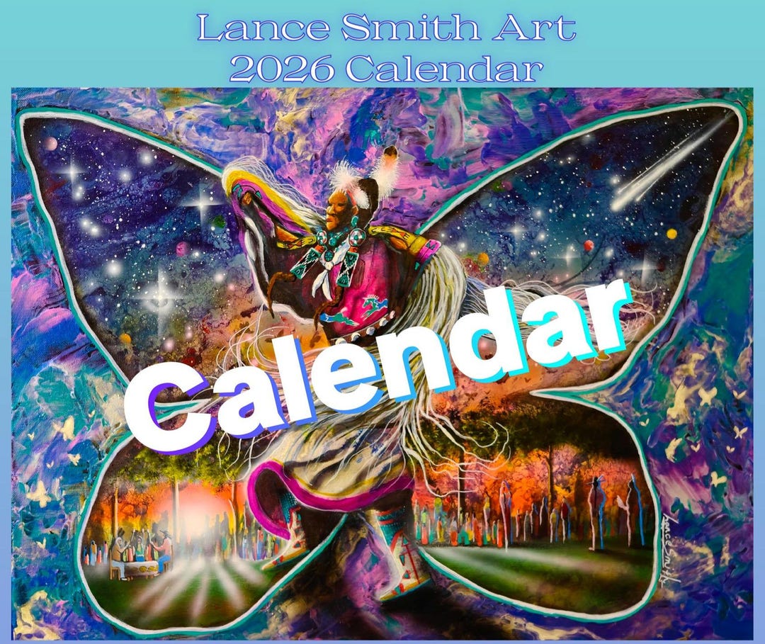 Lance Smith Native American Art 2026 Wall Calendar - Etsy