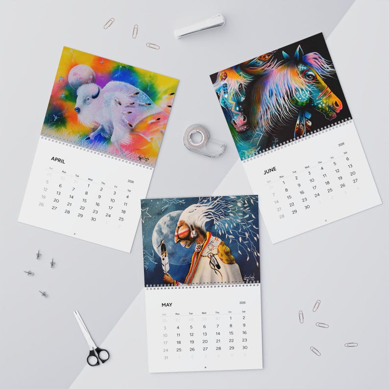Lance Smith Native American Art 2026 Wall Calendar - Etsy