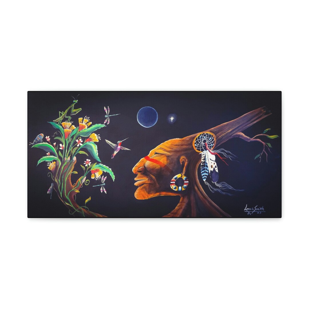 Sacred Connection Tree People Series 20x10 Canvas Gallery Wraps - Etsy