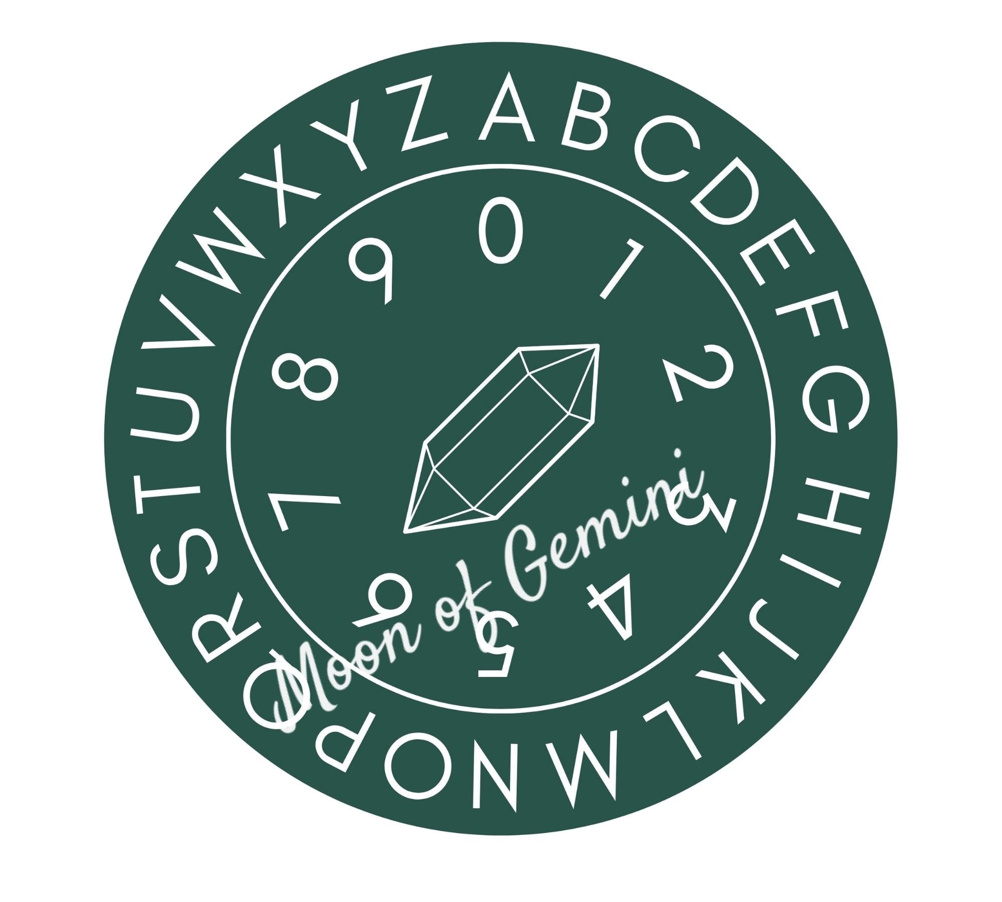 Green Alphabet Pendulum Chart Digital Download - Etsy