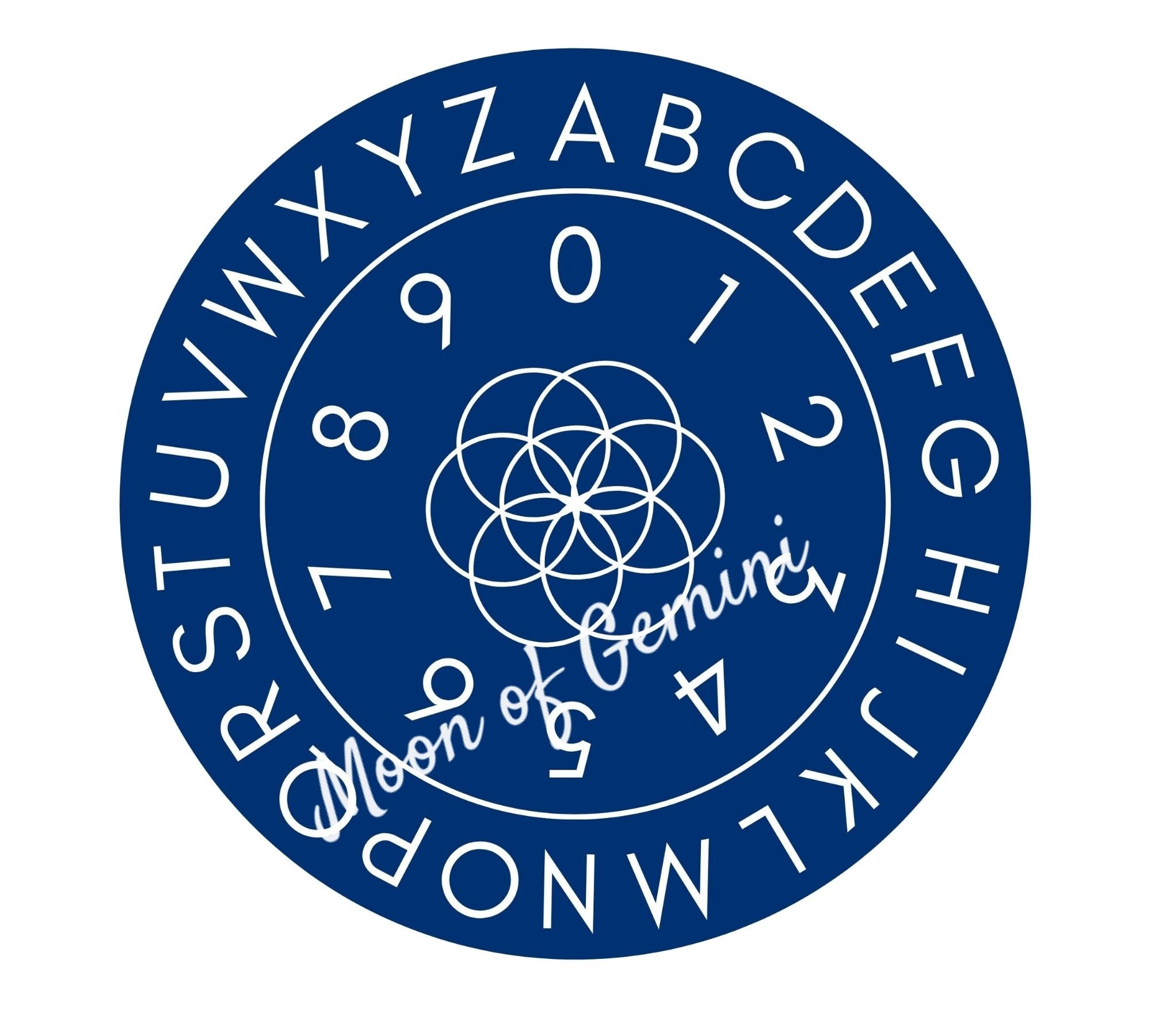 Blue Alphabet Pendulum Chart Digital Download - Etsy