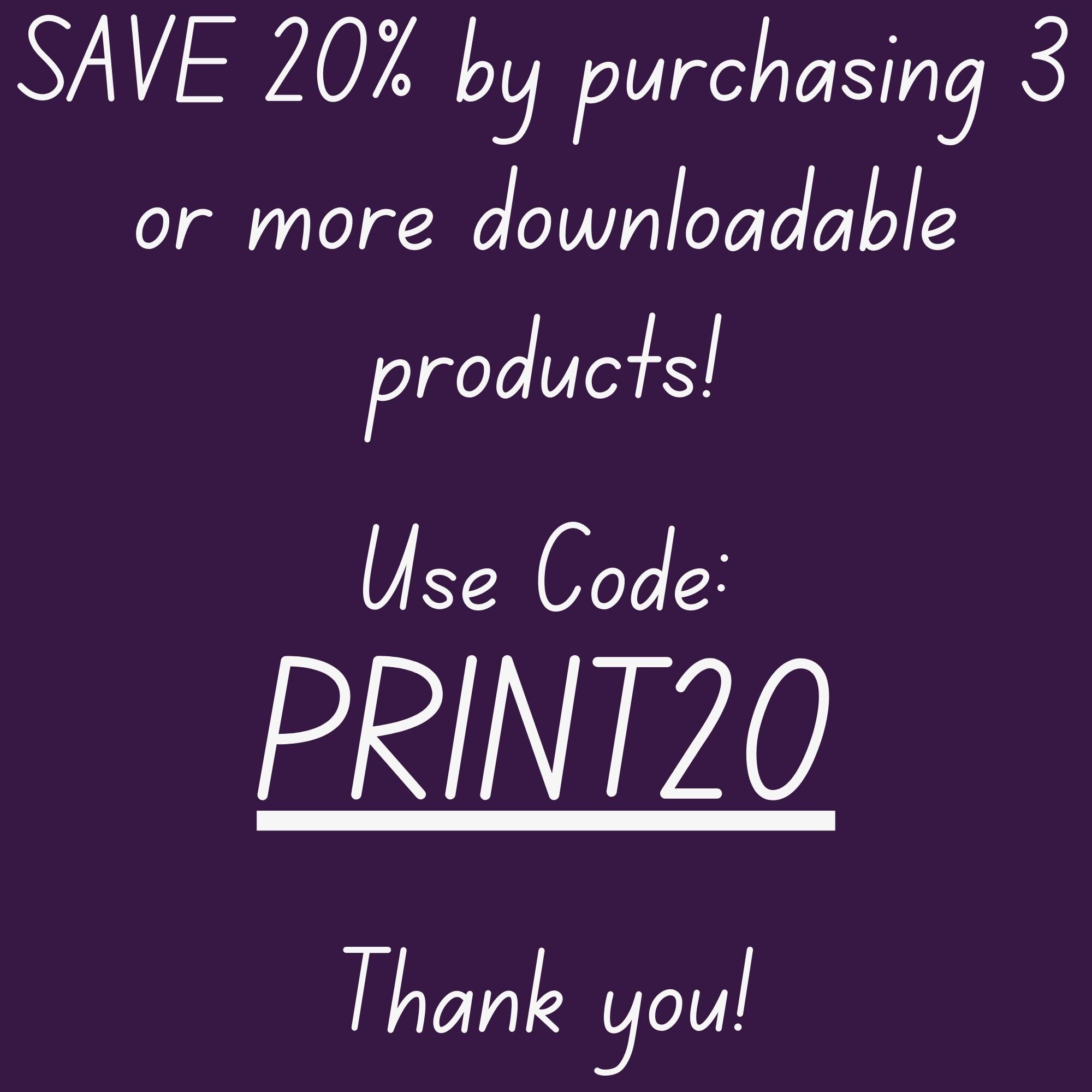 Purple Alphabet Pendulum Chart Digital Download - Etsy