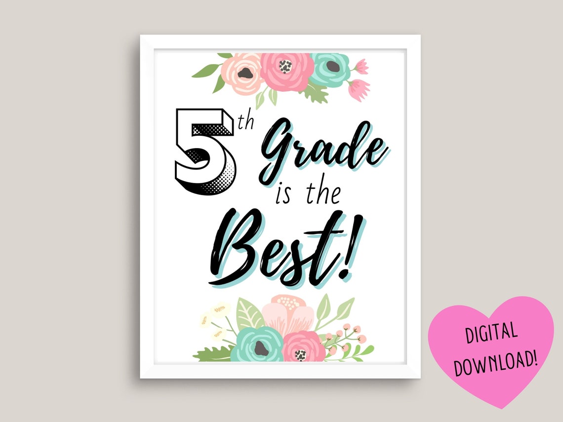 Grade level signs Back to school classroom decor Teacher | Etsy