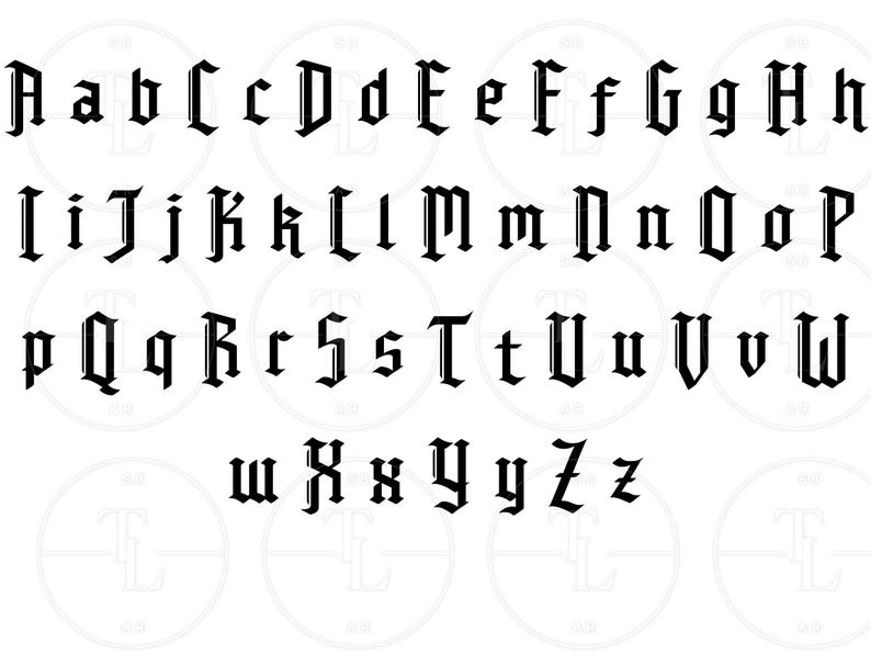 Attack on Titan Font TTF, SVG, Png Anime-inspired Letters, AOT Font for ...