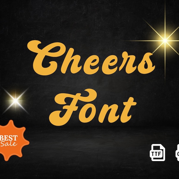 Cheers Font Svg - Etsy