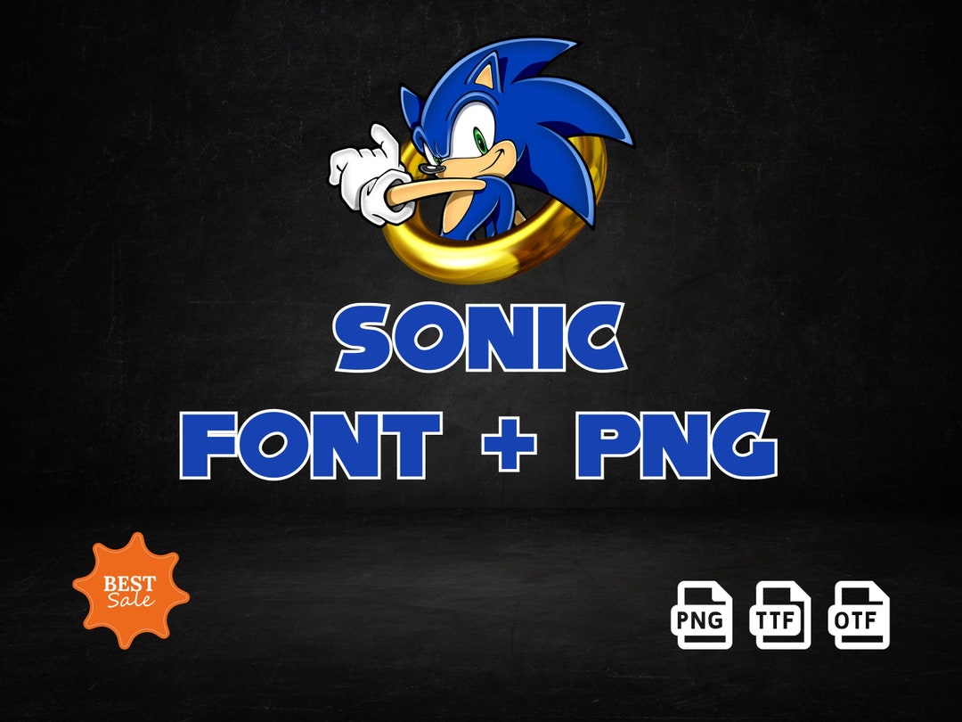 Sonic the Hedgehog Font Inspired Font for Procreate Cricut - Etsy UK