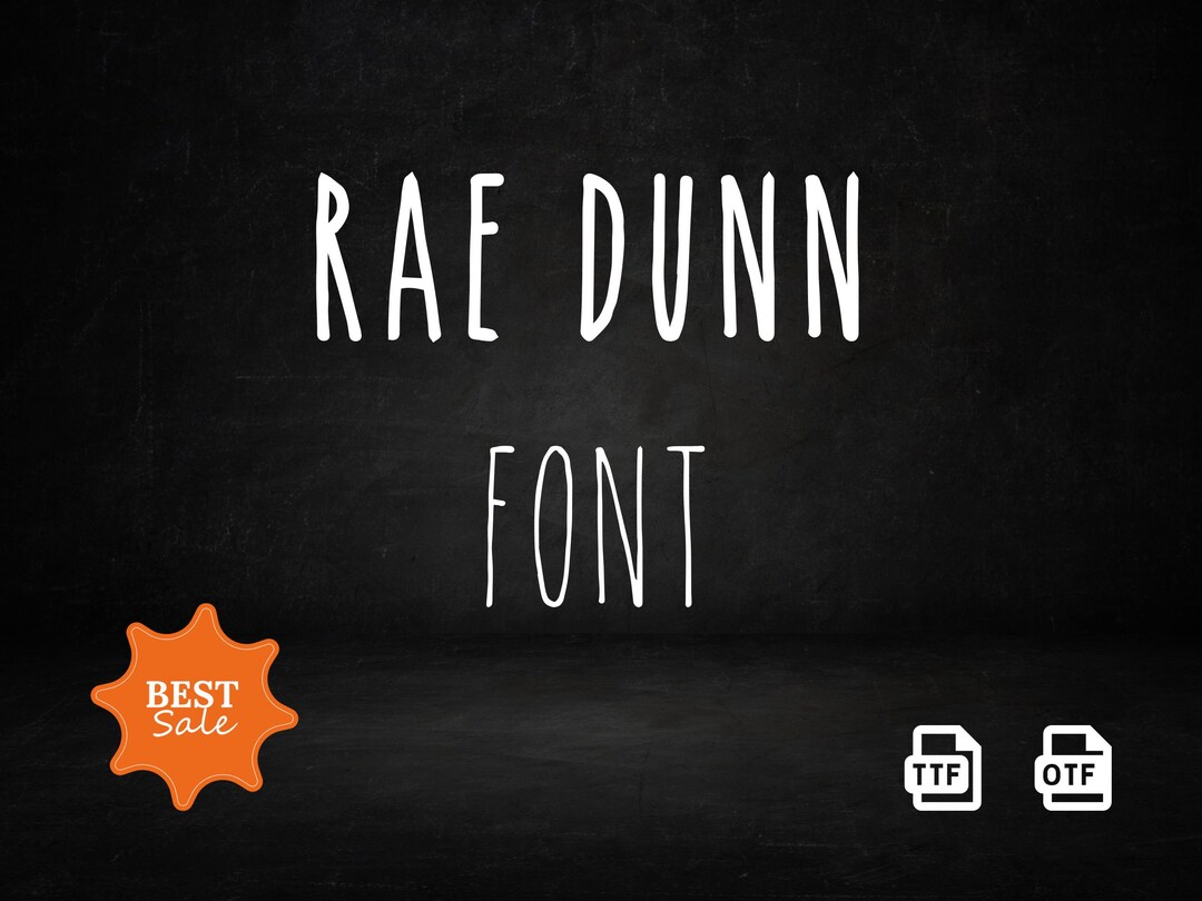 Rae Dunn Font, Farmhouse Typography Inspired Font for Procreate, Cricut ...
