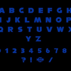 Fuente inspirada en Sonic the Hedgehog Font para Procreate, Cricut ...