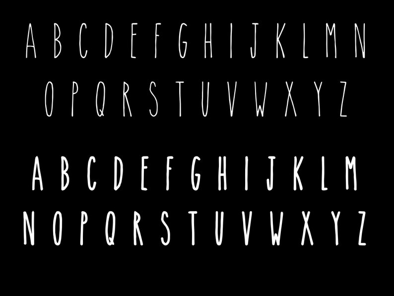 Rae Dunn Font, Farmhouse Typography Inspired Font for Procreate, Cricut ...