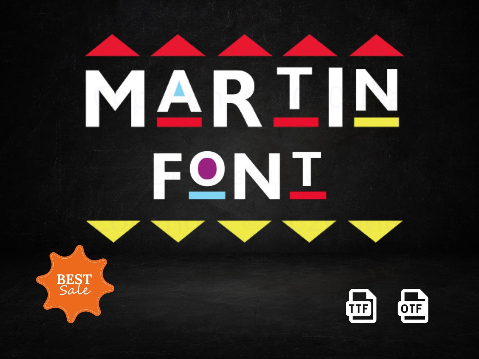 Martin Show Font Retro Typography Font for Procreate, Cricut, Canva ...