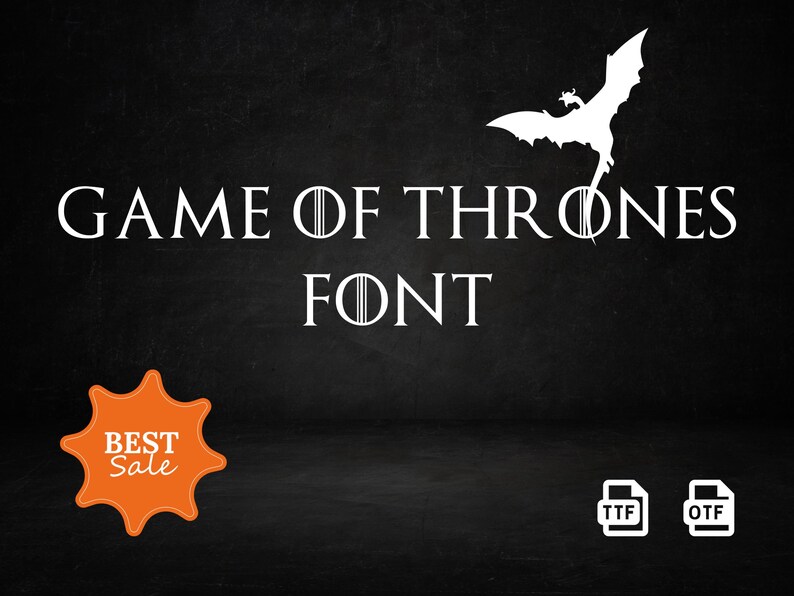 Game of Thrones Inspired Font for Procreate, Cricut, Canva Commercial Use Digital Typography - Etsy