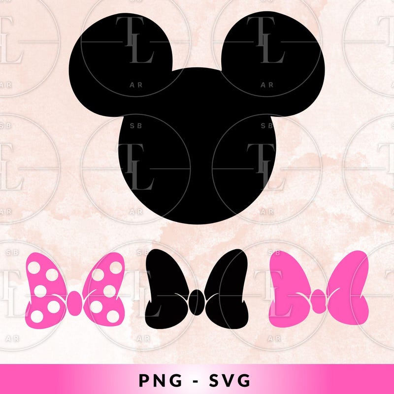 Minnie Bow Svg - Etsy