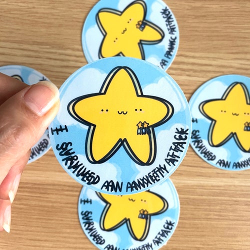 Shaky I Survived an PANIC Attack Die-cut Vinyl Sticker Water | Etsy