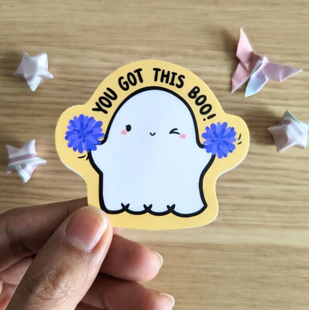 You Got This Boo Die-cut Vinyl Sticker - Water Resistant - Waterbottle ...