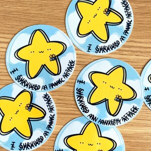 Shaky I Survived an PANIC Attack Die-cut Vinyl Sticker - Inspirational ...