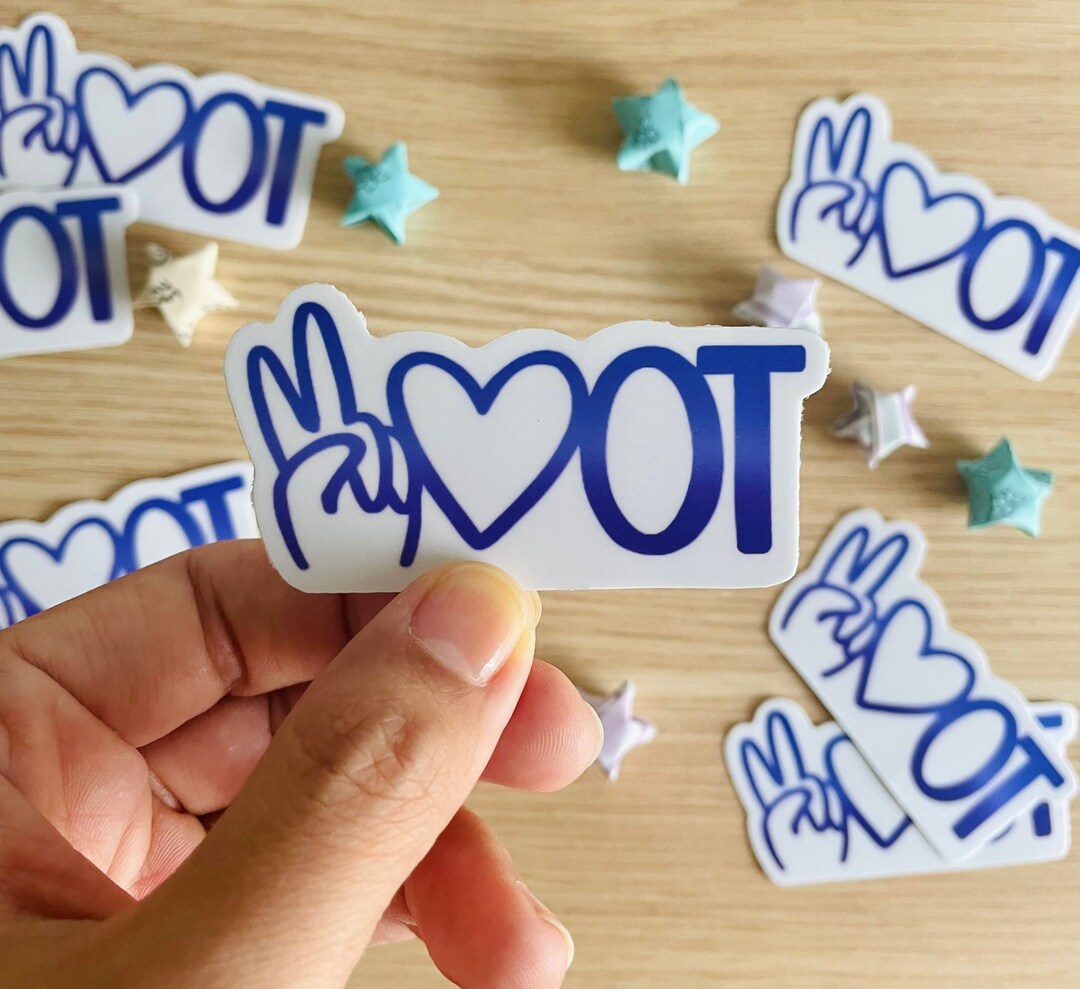 Peace Love OT Mini Die-cut Vinyl Sticker - Waterproof - Dishwasher Safe ...