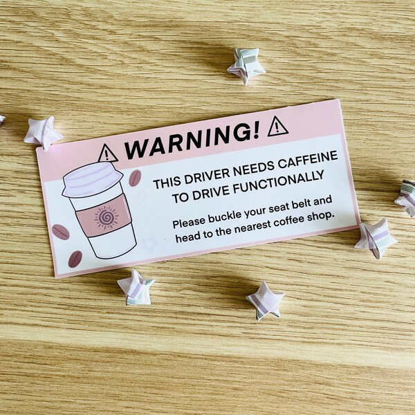 Sun Visor Warning Sticker - Etsy