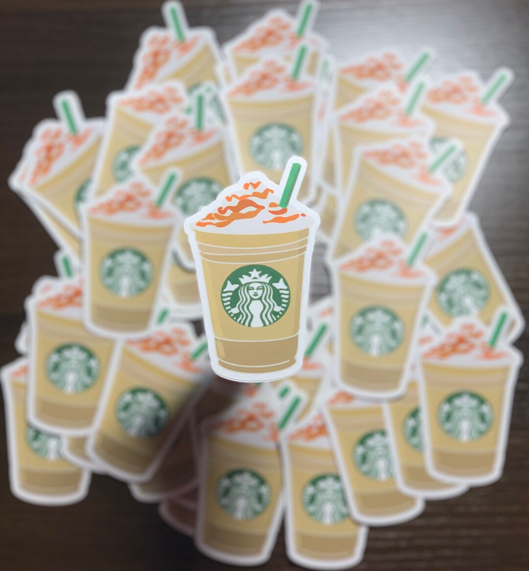 Frappuccino Sticker, Starbucks Sticker, Laptop Sticker, Coffee Sticker ...
