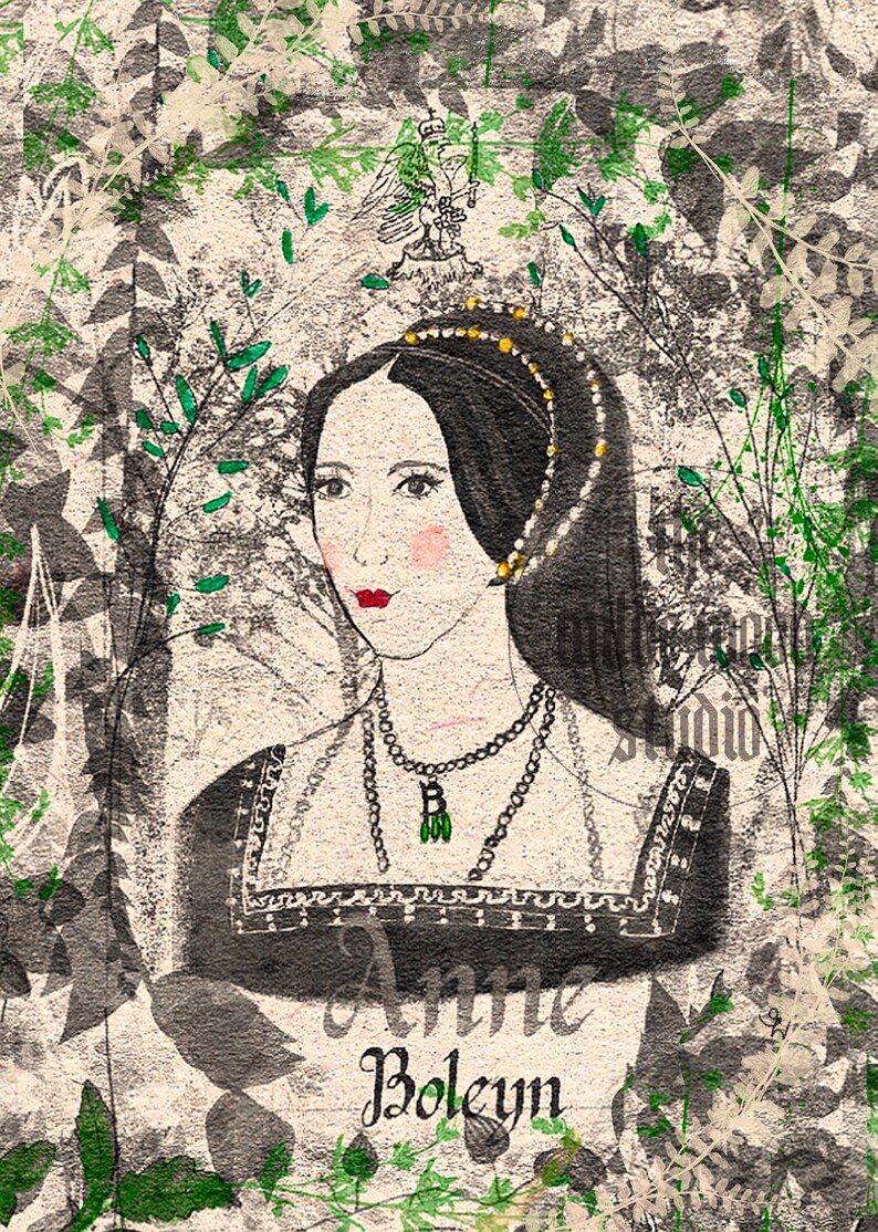 Tudor Wives - A6 Mini Prints - Historical - Hand Drawn - Etsy
