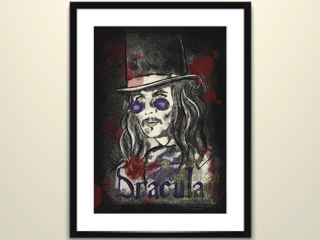 Dracula Art Print Bram Stokers Dracula Home Decor Horror - Etsy