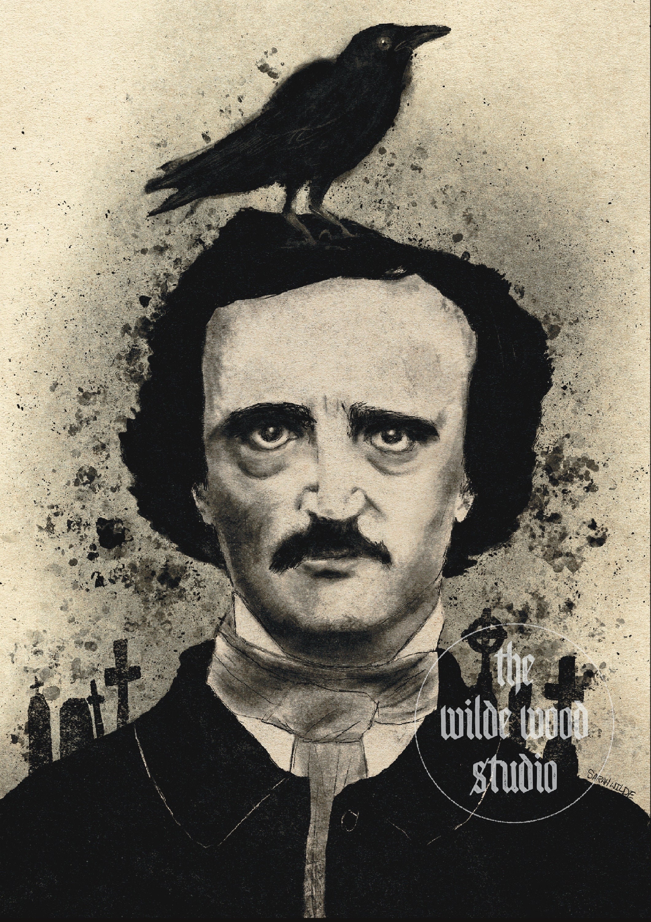 Edgar Allan Poe - Art Print - Gothic Horror - Spooky - Etsy