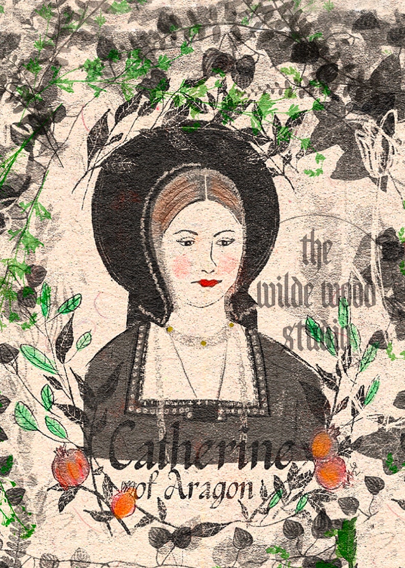 Tudor Wives - A6 Mini Prints - Historical - Hand Drawn - Etsy