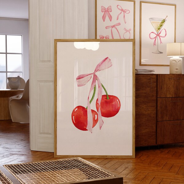 Pink Wall Decor Cherry - Etsy