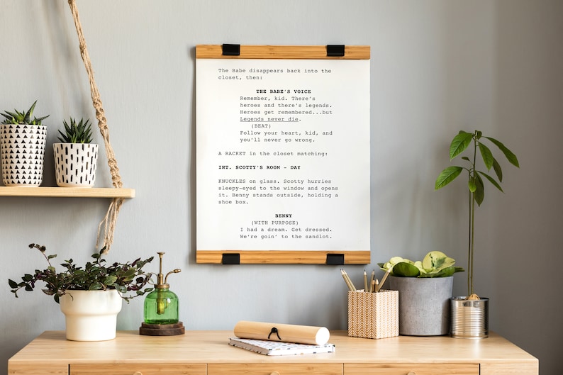 The Sandlot Screenplay Printable Art, Legends Never Die the Babe ...