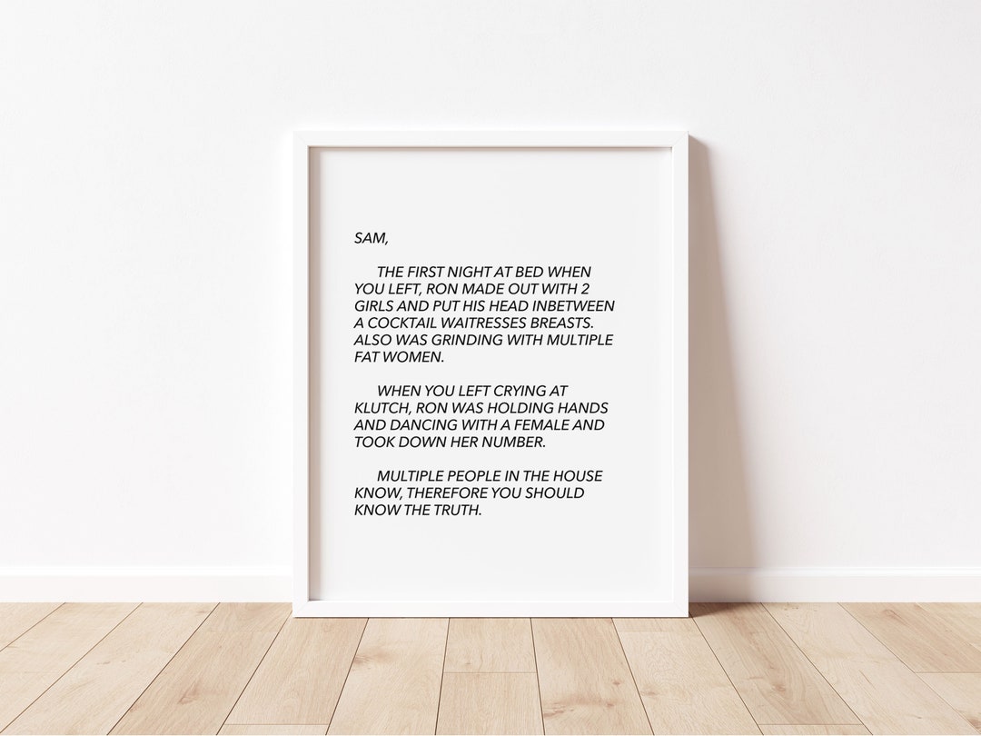 Jersey Shore Letter Print Wall Art Jersey Shore Snooki MTV Digital Art ...