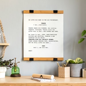 Avengers: Endgame Screenplay i Am Iron Man Wall Art Digital Print Movie ...