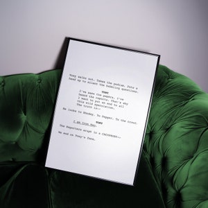 Iron Man Ending Scene Screenplay Poster, "i Am Iron Man" Marvel Wall ...