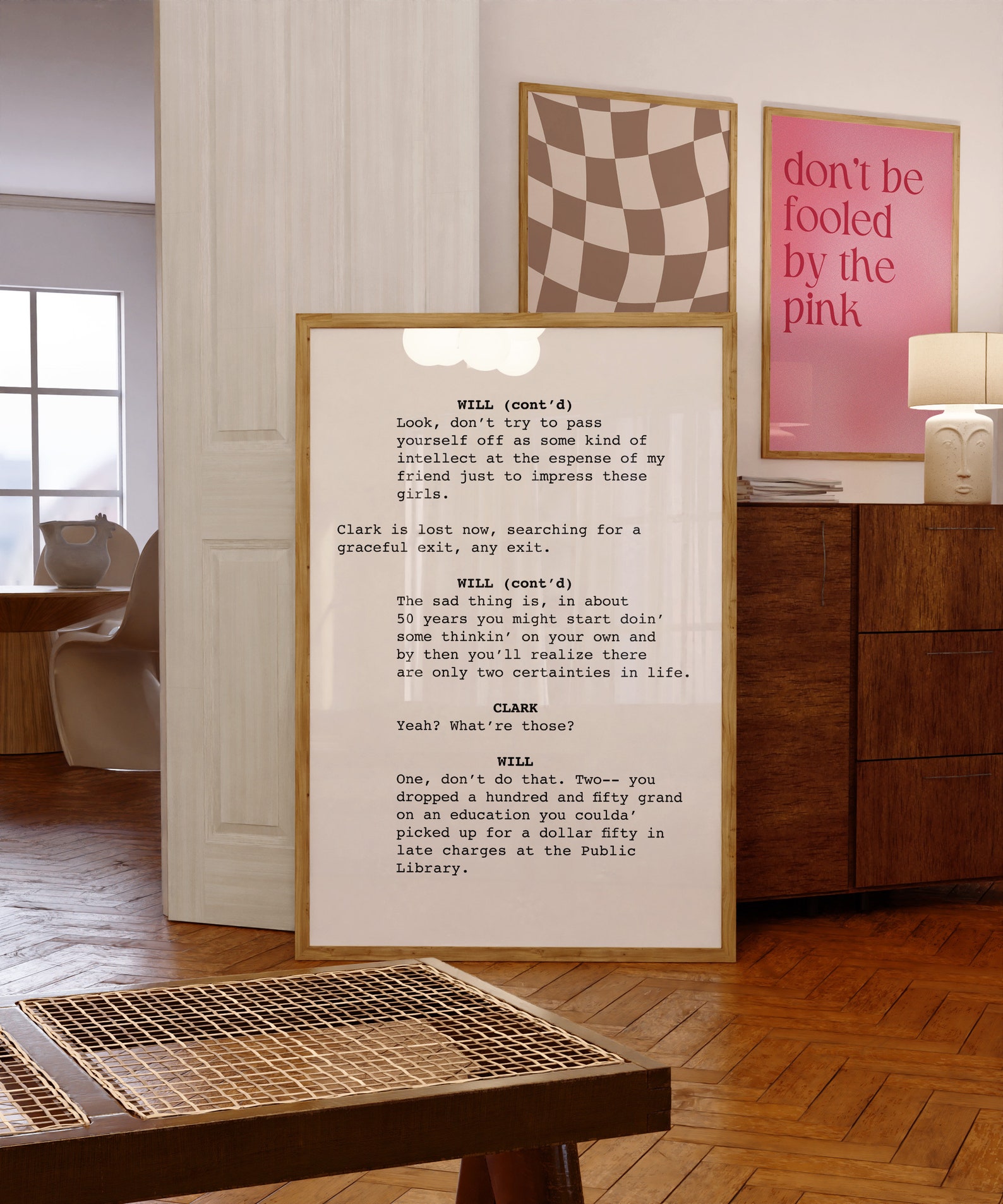 Good Will Hunting Screenplay Printable Art, Trendy Movie Script Digital ...