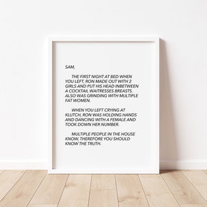 Jersey Shore the Note, Physical Print, Snooki MTV, Trendy Minimalistic ...