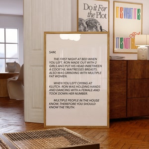 Jersey Shore the Note, Physical Print, Snooki MTV, Trendy Minimalistic ...