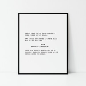 Avengers: Endgame Printable Screenplay, Avengers Assemble, Marvel ...