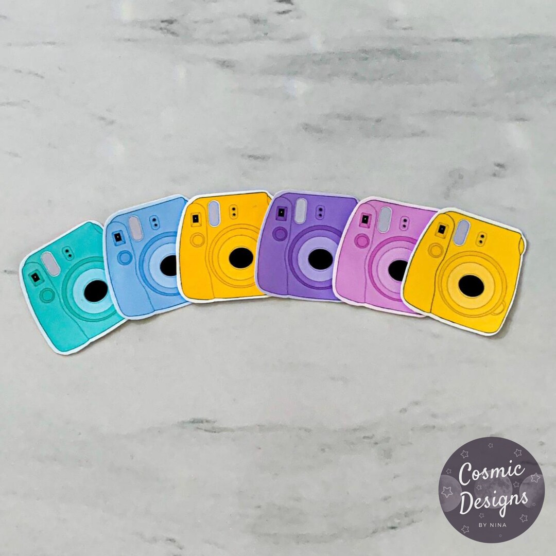 Instant Camera | Waterproof Sticker | Cute Sticker for - Laptops, Water ...