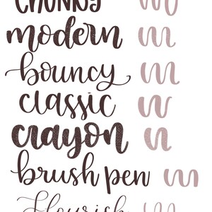 7 Procreate Calligraphy Brushes and Lettering Guide, iPad Lettering ...