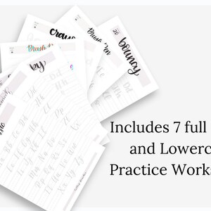 7 Procreate Calligraphy Brushes and Lettering Guide, iPad Lettering ...