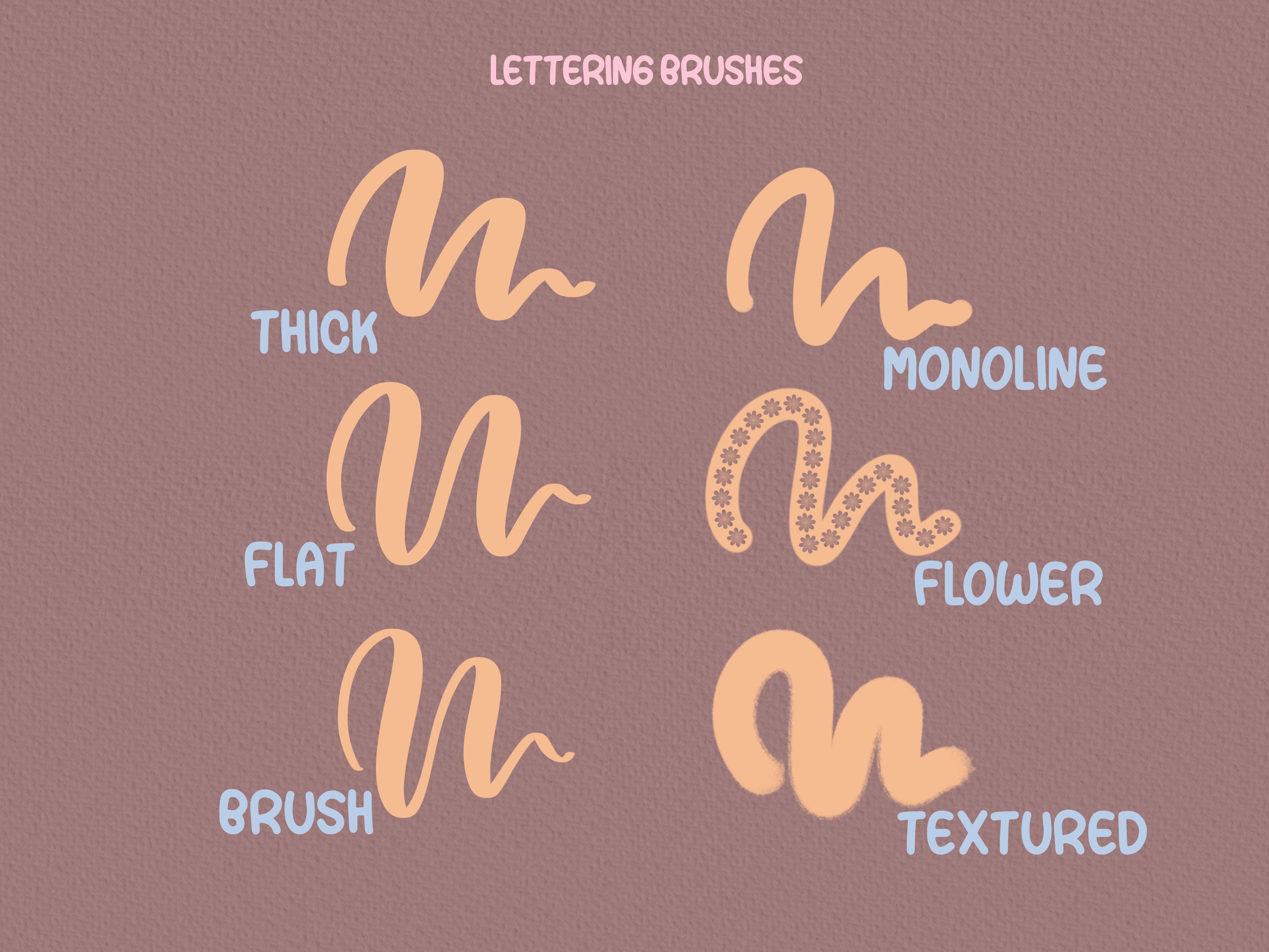 Procreate Doodle Brushes Procreate Stamps and Textured | Etsy