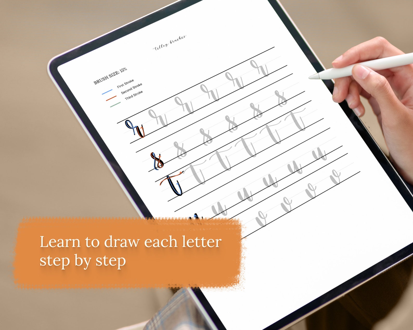 Learn Brush Lettering Procreate Workbook Procreate Lettering - Etsy