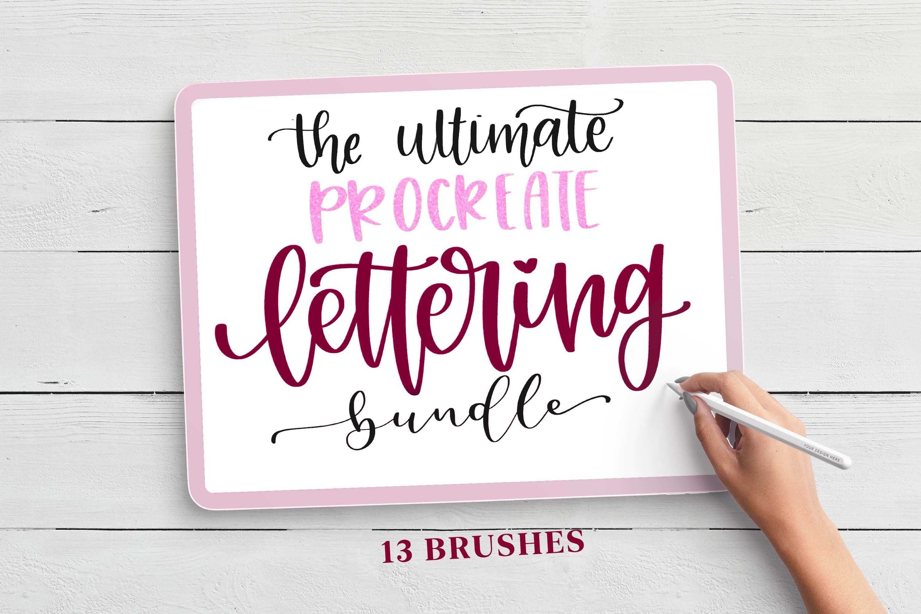 14 Procreate Lettering Brushes Calligraphy Brushes Procreate | Etsy