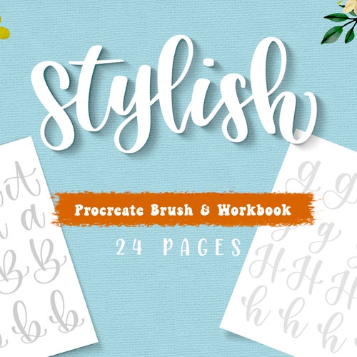Modern Calligraphy Brush Lettering Workbook Practice Sheets - Etsy