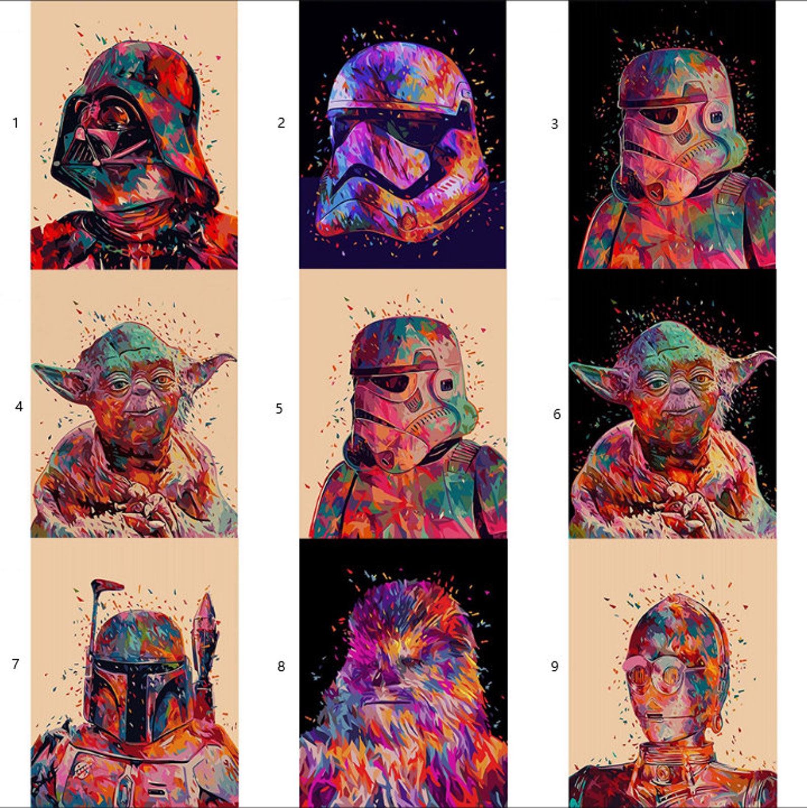 Star Wars 5D diamond embroidery DIY diamond painting cross | Etsy