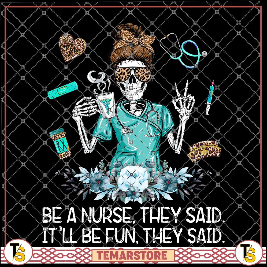 Halloween Nurse Be a Nurse They Said It'll Be Fun They - Etsy