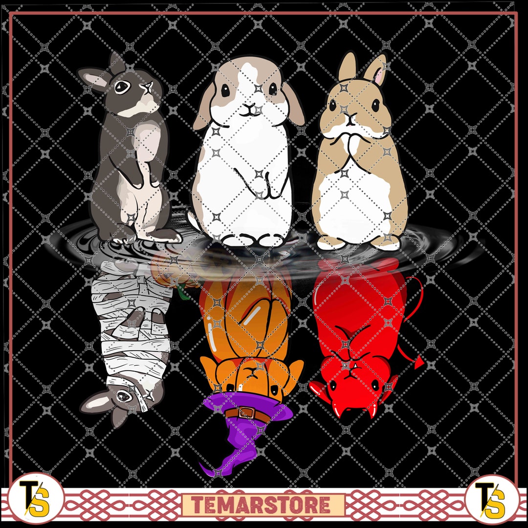 Bunny Halloween Scary Witch Bunny Gift for Rabbits Lovers Clipart Bunny ...
