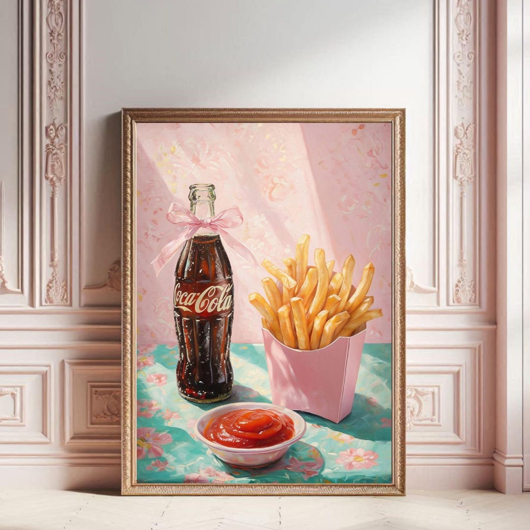 Fries and Drink | Girl Dinner | French Fries | Girly Fries | Soda Drink ...