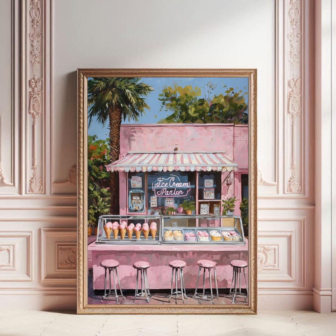 Ice Cream Parlor | Ice Cream Shop | Pink Ice Cream Parlour | Ice Cream ...