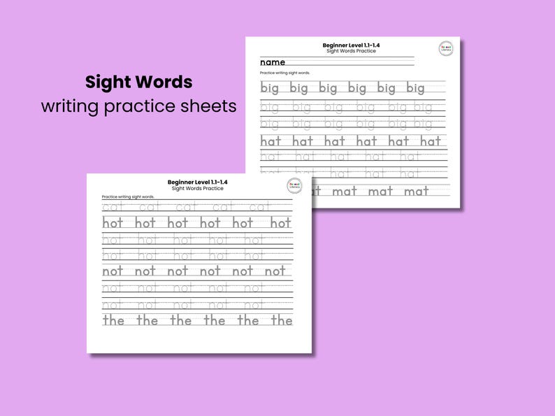 Kindergarten Sight Word Worksheets | Early Reading Practice | Story ...