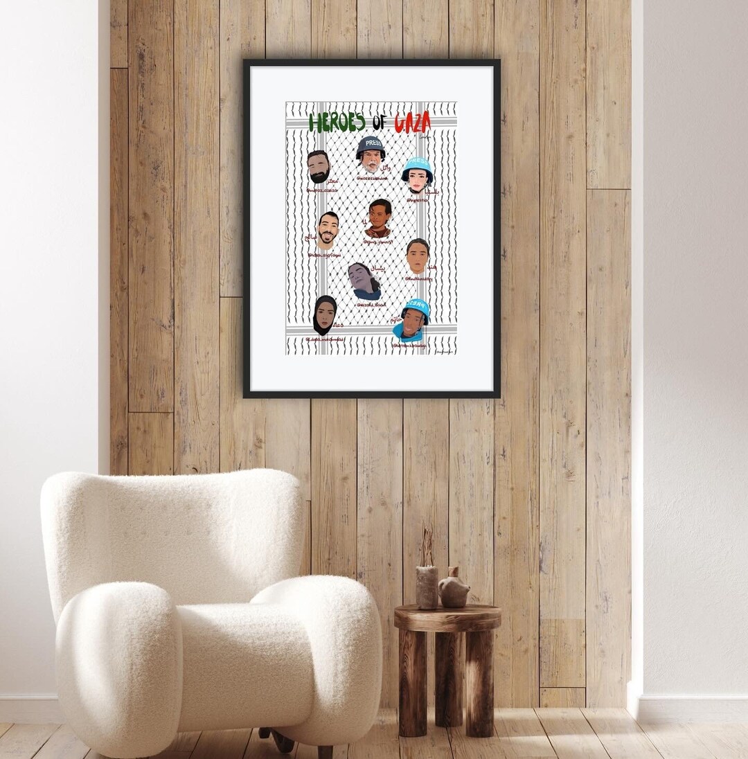 Palestine-heroes of Gaza A3 Print - Etsy